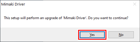 RasterLink7 [Inst] | Version upgrade through the [Program Update]