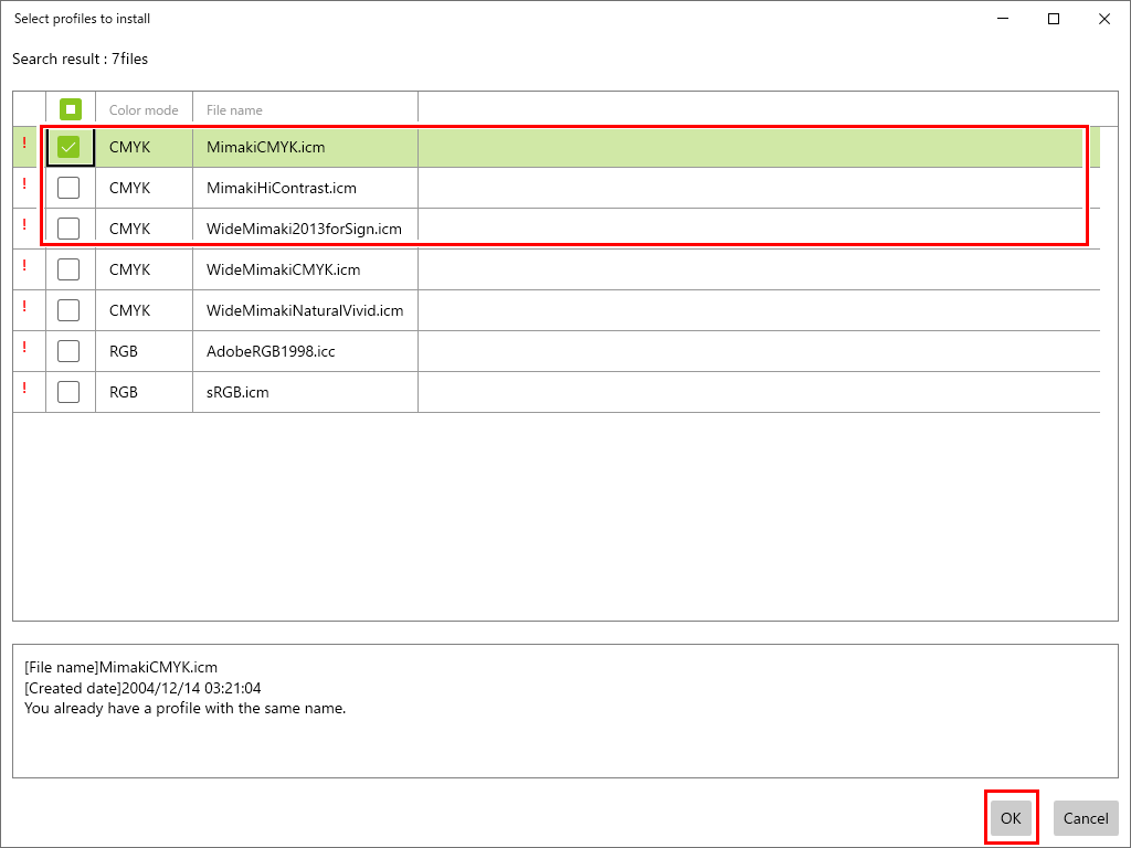 RasterLink7 [Inst] | Install from folder