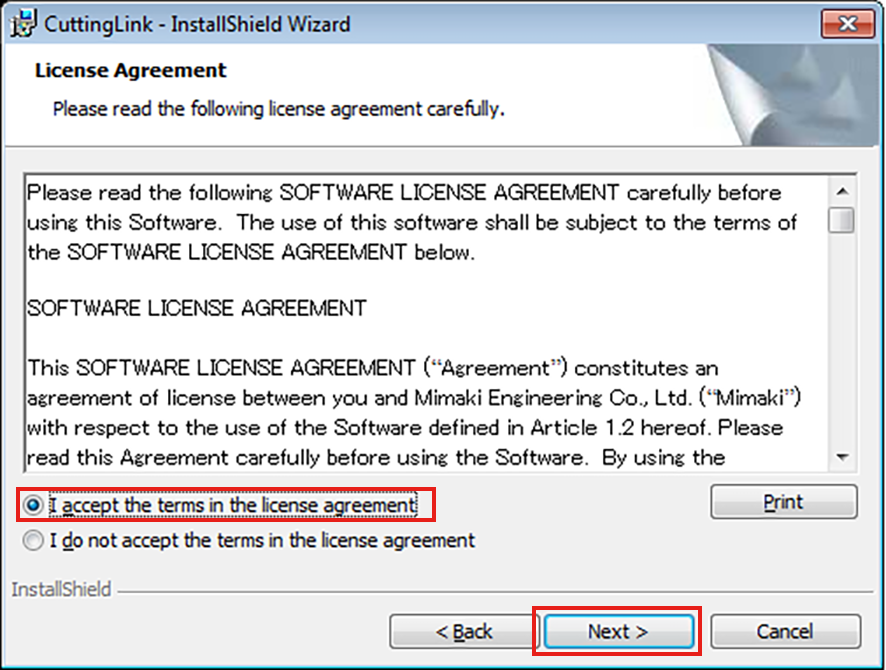 RasterLink7 [Inst] | Installation procedure