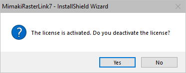 RasterLink7 [Inst] | Uninstallation procedure
