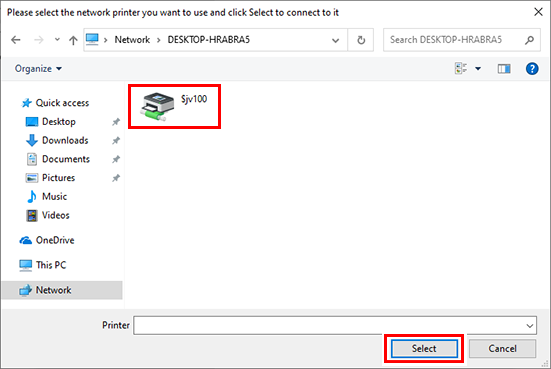 RasterLink7 [Net] | Adding a Printer