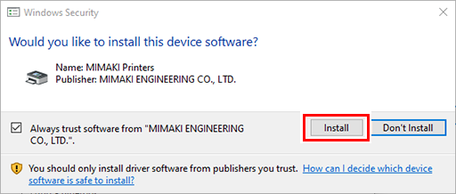 RasterLink7 [Net] | Adding a Printer