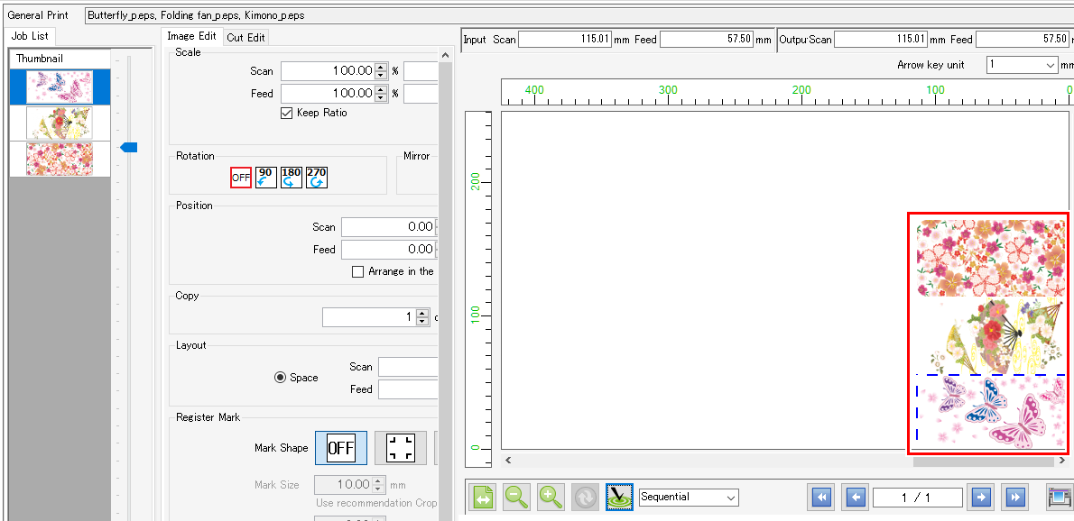 RasterLink7 [Ref] | Arrange - Operations