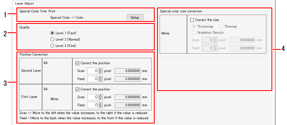 RasterLink7 [Ref] | Layer - Screen Layout
