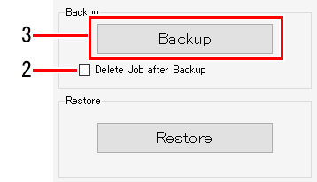RasterLink7 [Ref] | Backup - Operations