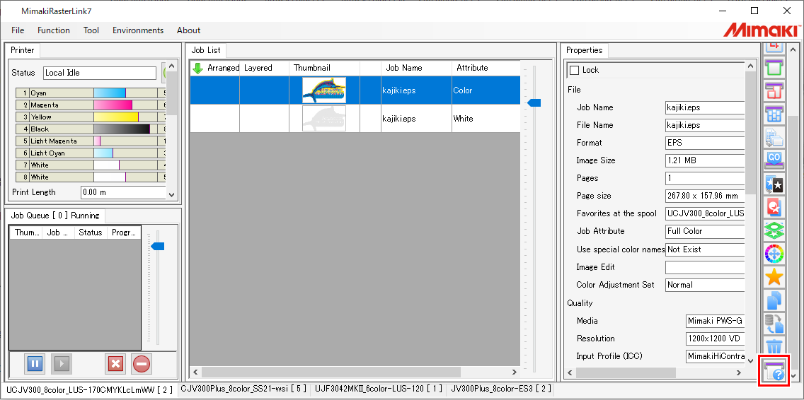 RasterLink7 [Ref] | Show the Printer FAQ Page