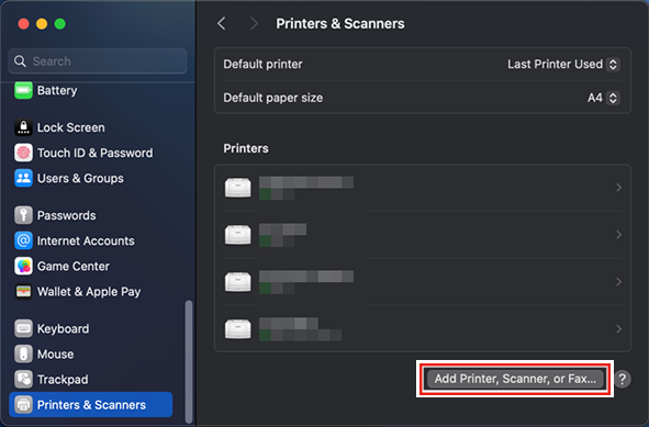RasterLink6Plus [Net] | Printer Settings
