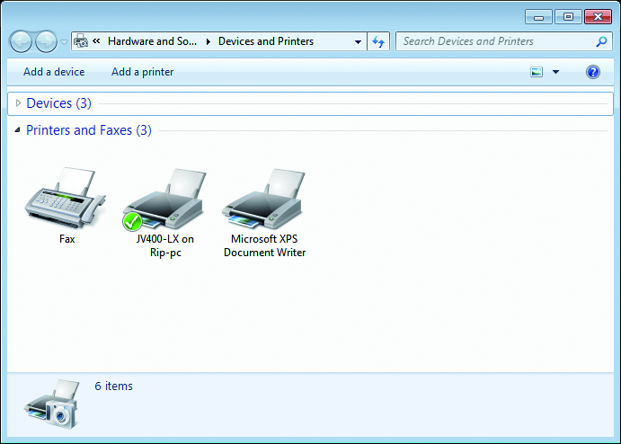 RasterLink6Plus [Net] | Printing by Installing a Printer Driver