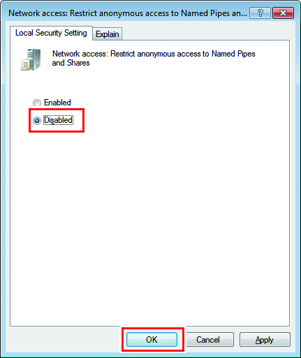 RasterLink6Plus [Net] | In Windows 7