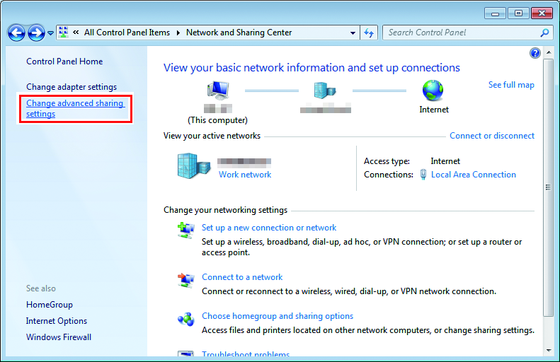 RasterLink6Plus [Net] | Shared and Search Settings