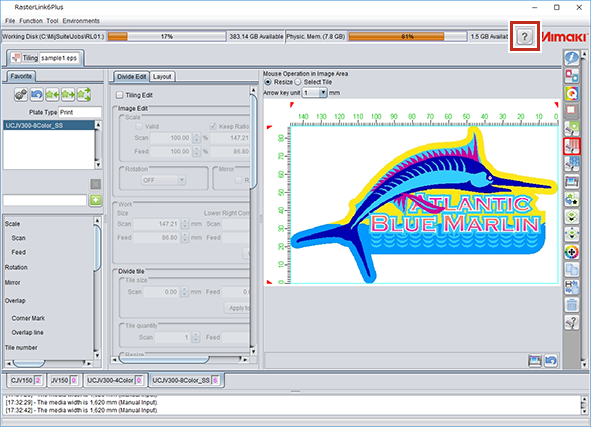 RasterLink6Plus [Ref] | Show the RasterLink6Plus FAQ page