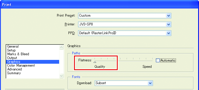 RasterLink6Plus [Ref] | Circles and text appear as polygons